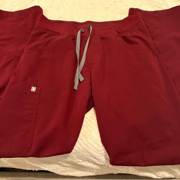 Figs | Pants & Jumpsuits | Figs Burgundy Pants | Poshmark